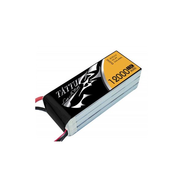 TATTU 12000mAh 22.2V 15c 6S1P Lipo Battery – Aerobots