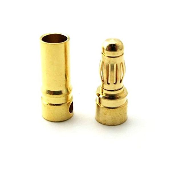 4mm Gold Connectors Male/Female Pair-1 Pairs – Aerobots